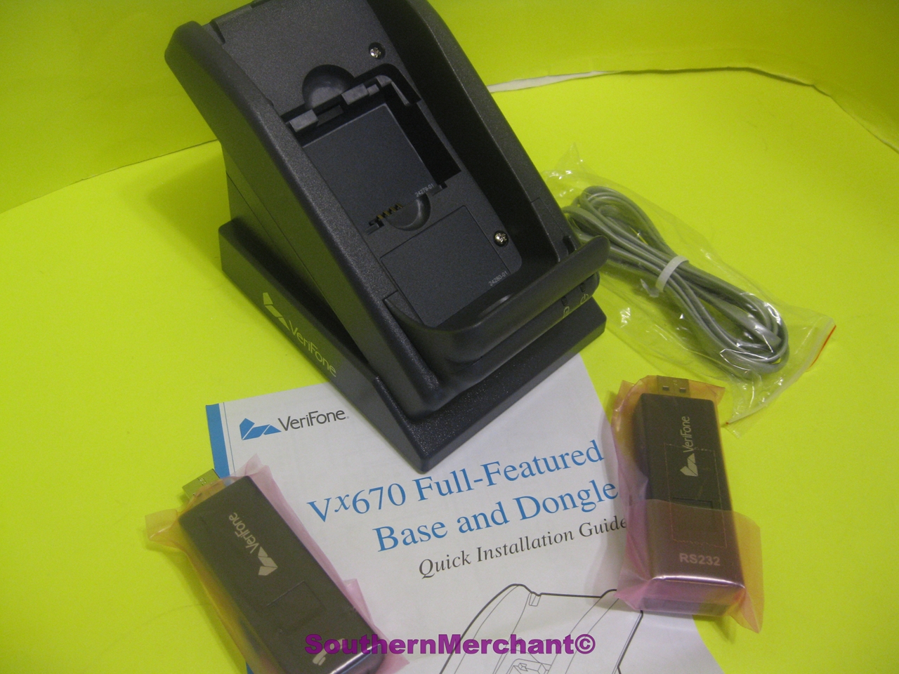 Southern Merchant|Verifone VX 670 Charging Base with RS232 and Dial Dongle